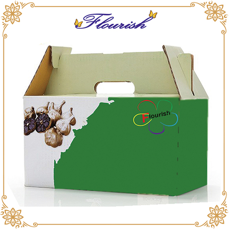 OEM Corrugated Paper Onion Garlic Packaging Box with Carrier - Buy ...