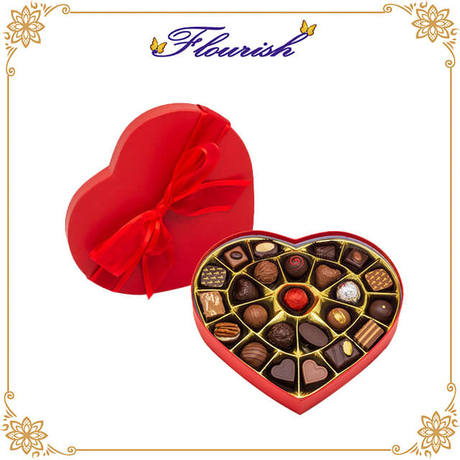 Red Color Heart Shaped Chocolate Packaging Paper Box with Insert - Buy ...