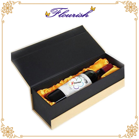 Custom Design Flip Top Type Rectangle Rigid Cardboard Wine Packaging ...