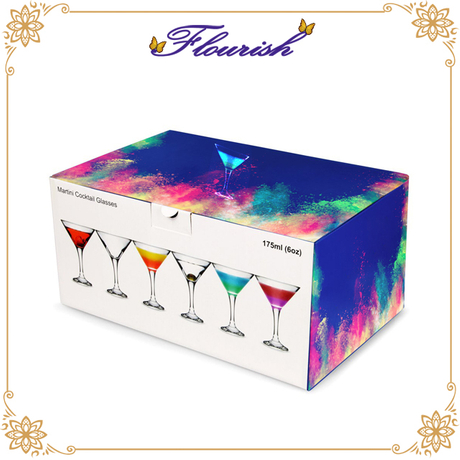 CMYK Printing Martini Cocktail Glasses Box - Buy Wine Box, Beverage ...